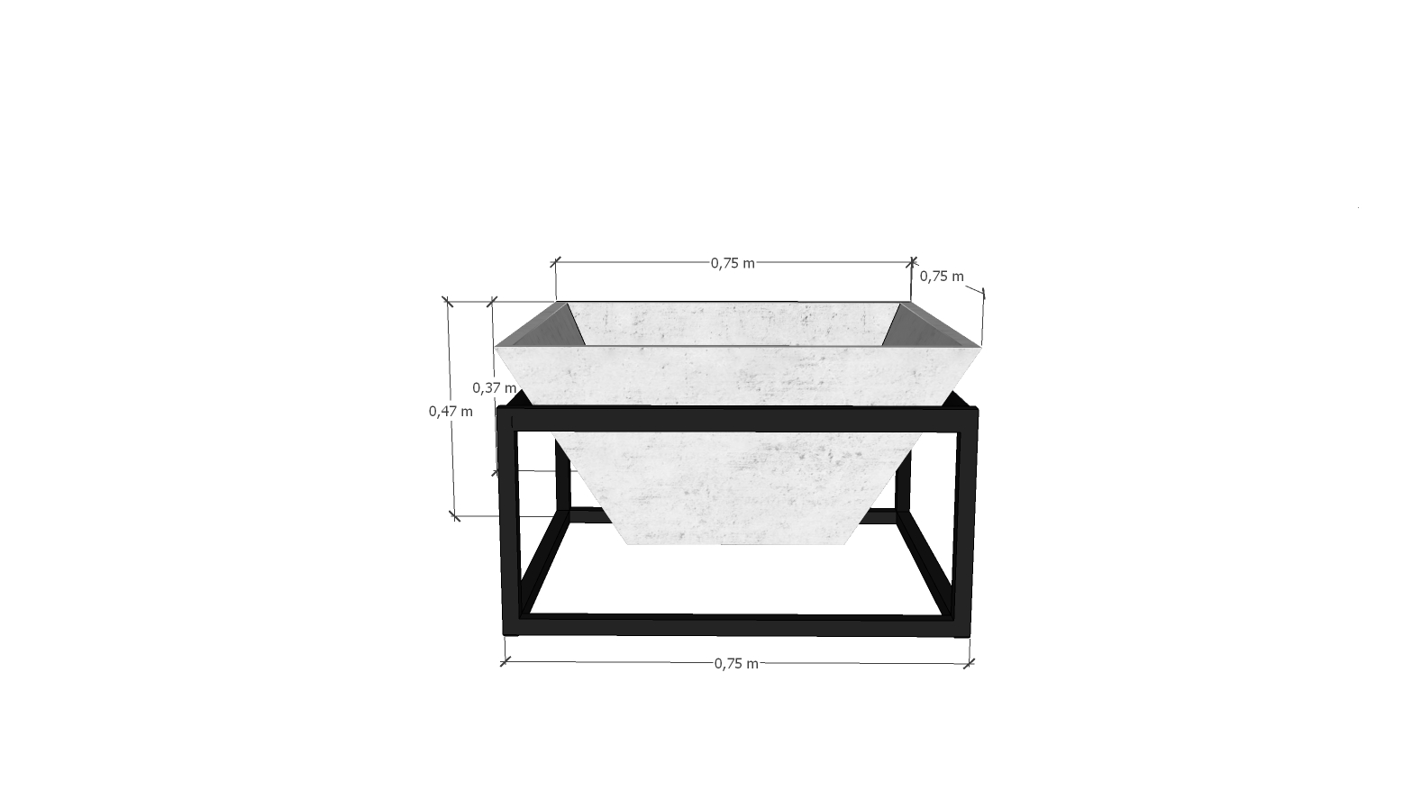 Fire pit Poly - Kretos