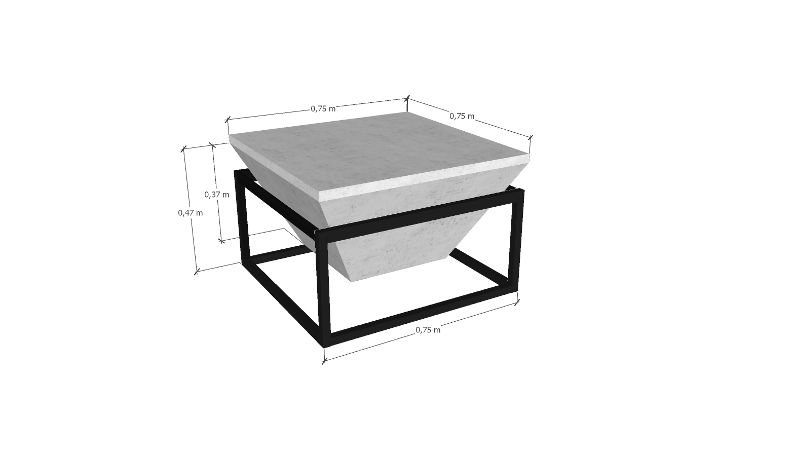 Tapa Fire pit Poly - Kretos
